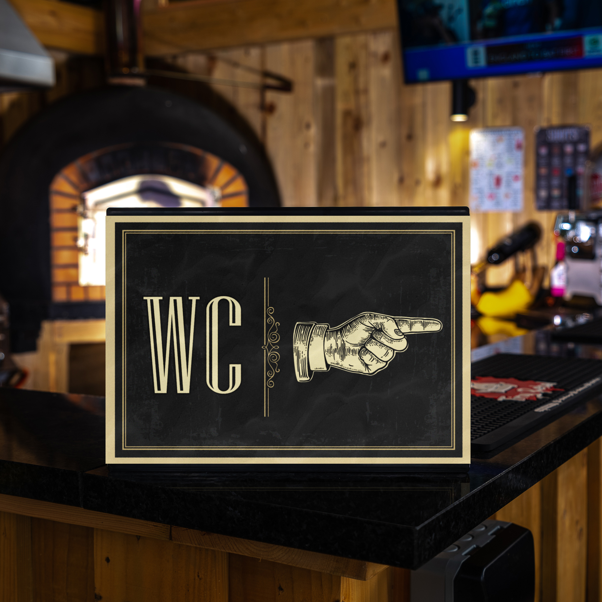 Light Box Room Sign XL WC - Personalite