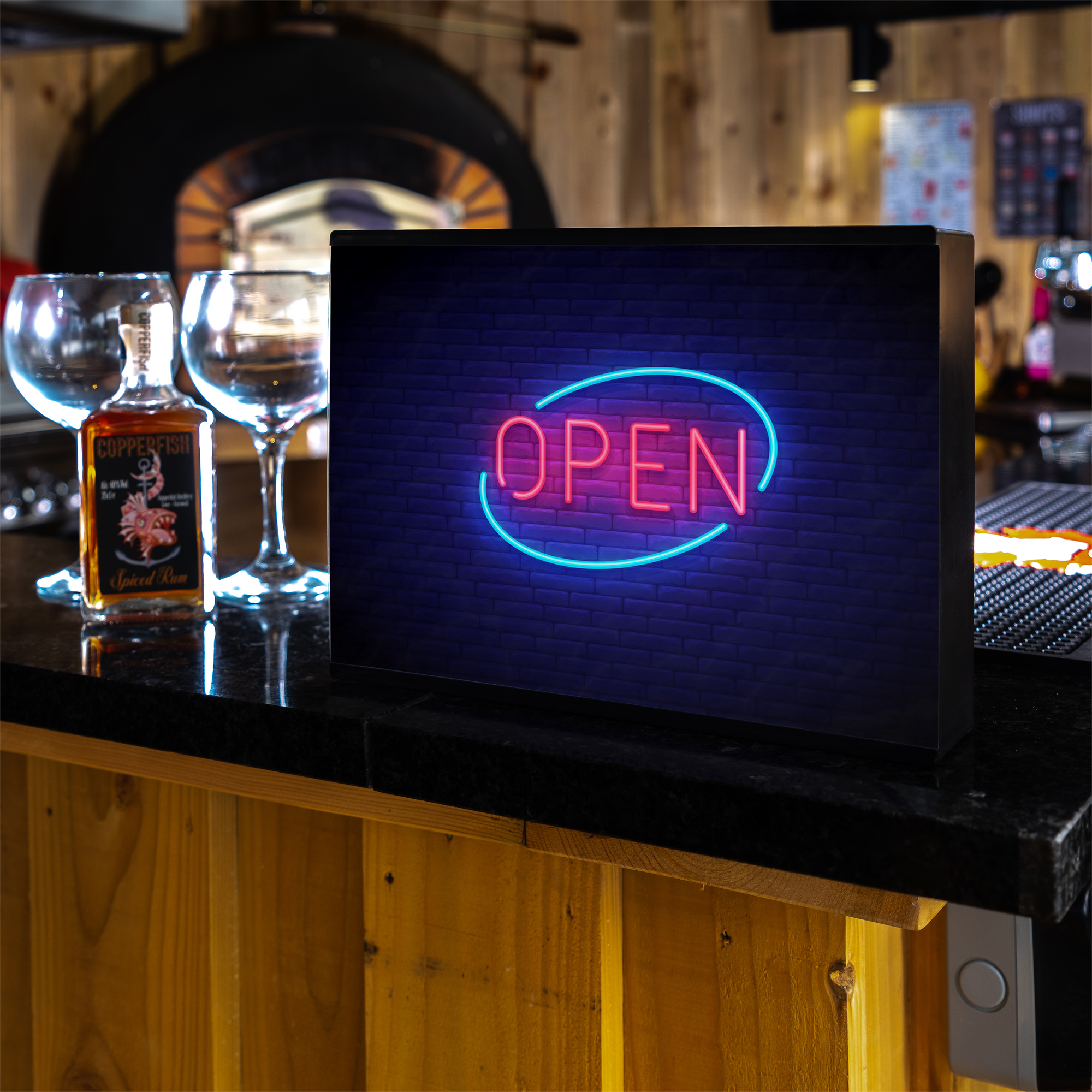 Light Box Room Sign XL Open - Personalite