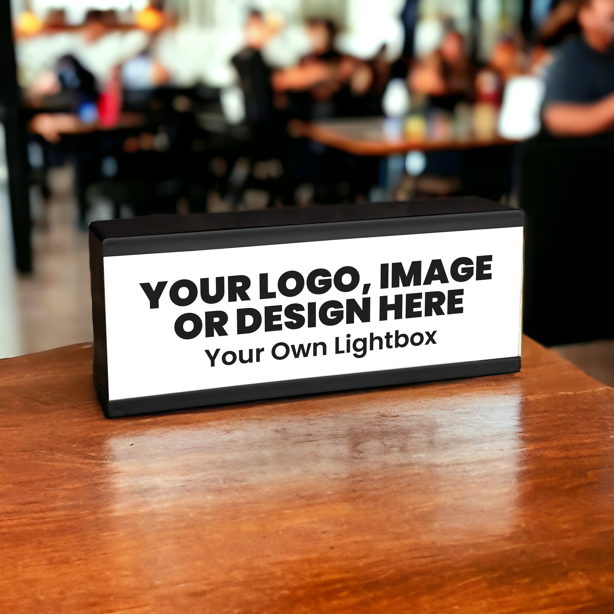 Personalised Light Box Logo Design - Illuminated Logo Light Sign