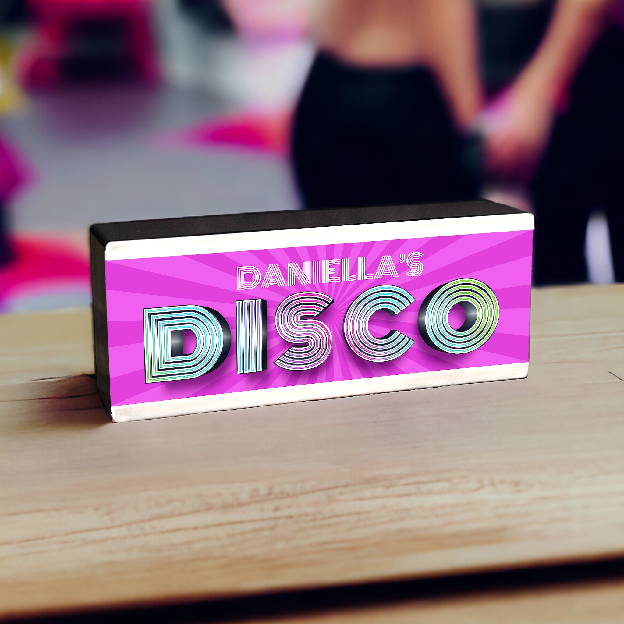 Personalised Room Light Box Disco - Teen Girl and Party Decor