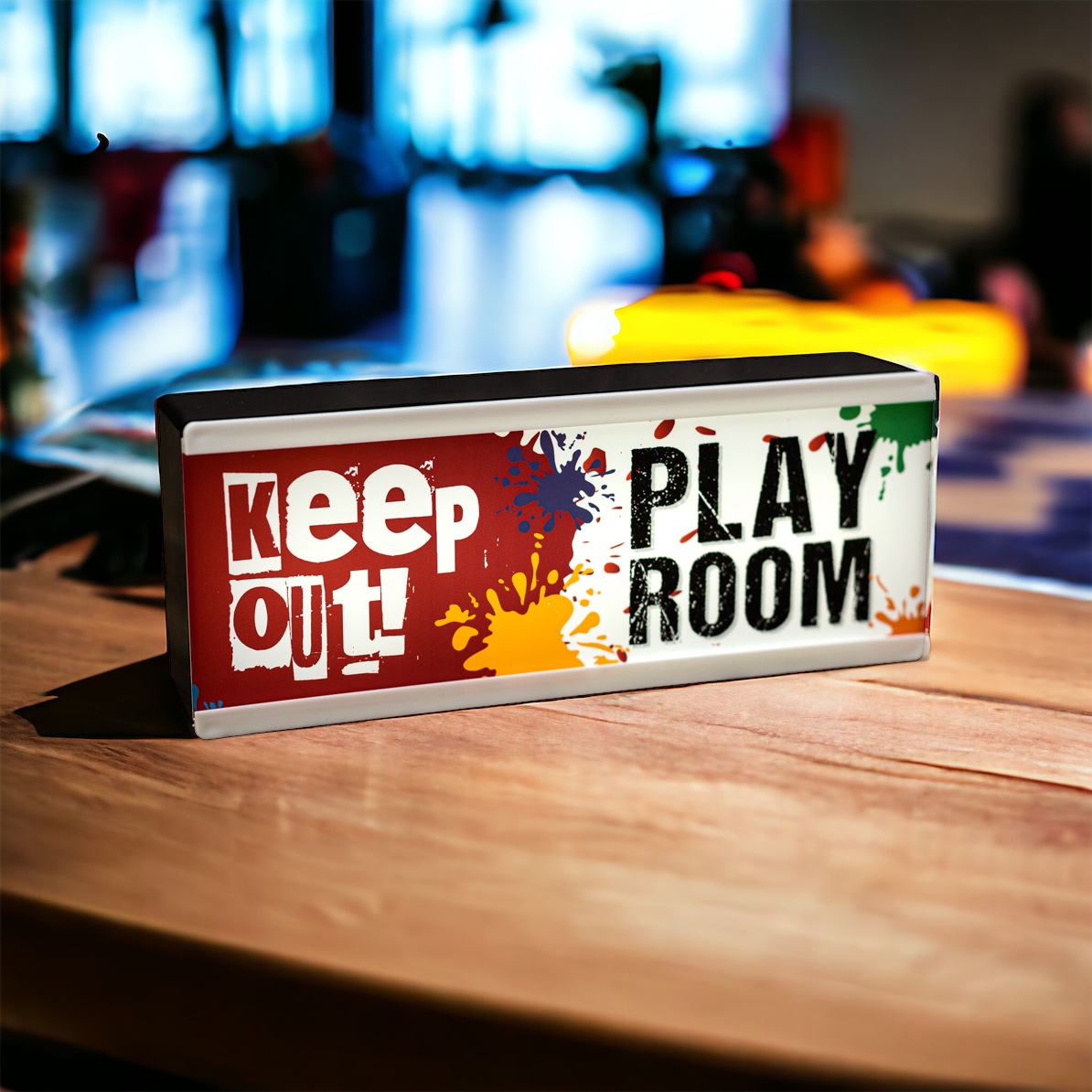 Light Box Room Sign Keep Out - Room Light for kids
